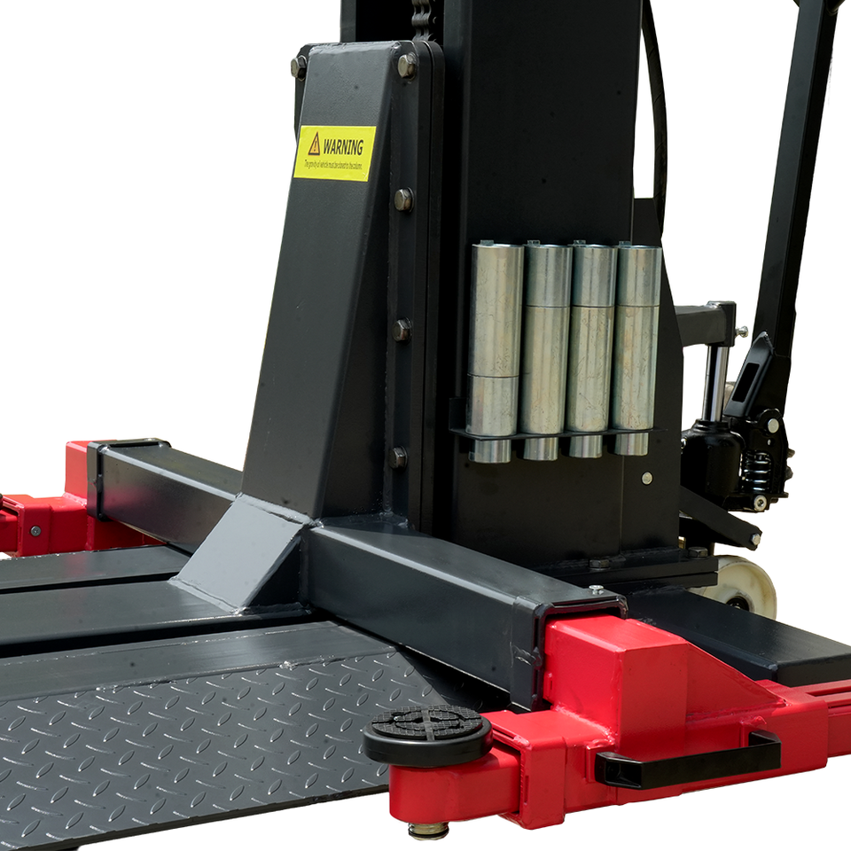 7000lbs Single Post Lift 110v Hydraulic Portable Lift Single Post Auto ...