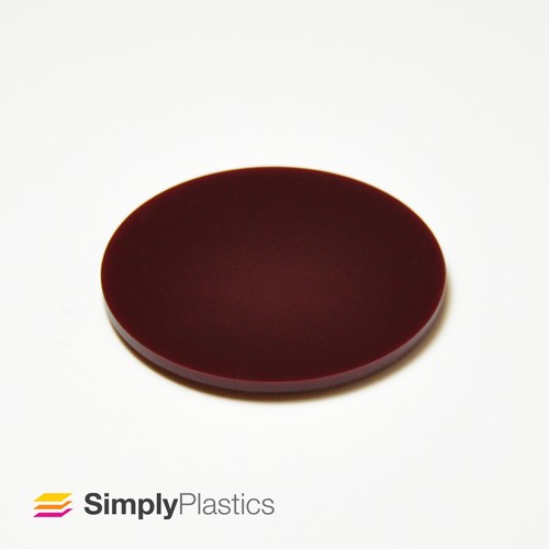 3mm Perspex® Coloured Acrylic Plastic Laser Cut Disc Circle / Various ...