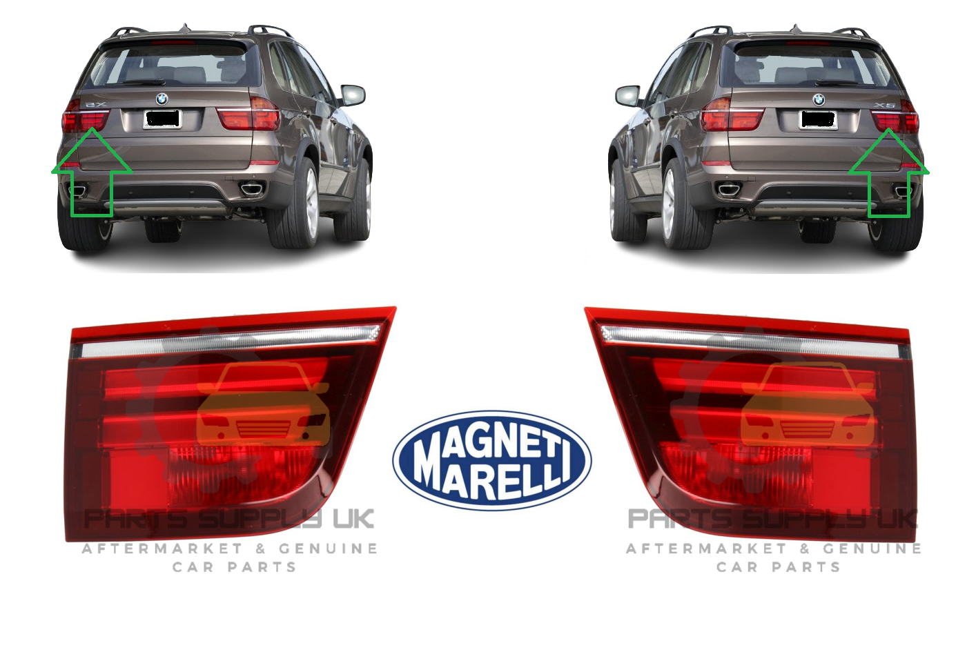 NEW FOR BMW X5 - SERIES E70 2010 - 2013 REAR TAIL LIGHT LAMP PAIR SET ...
