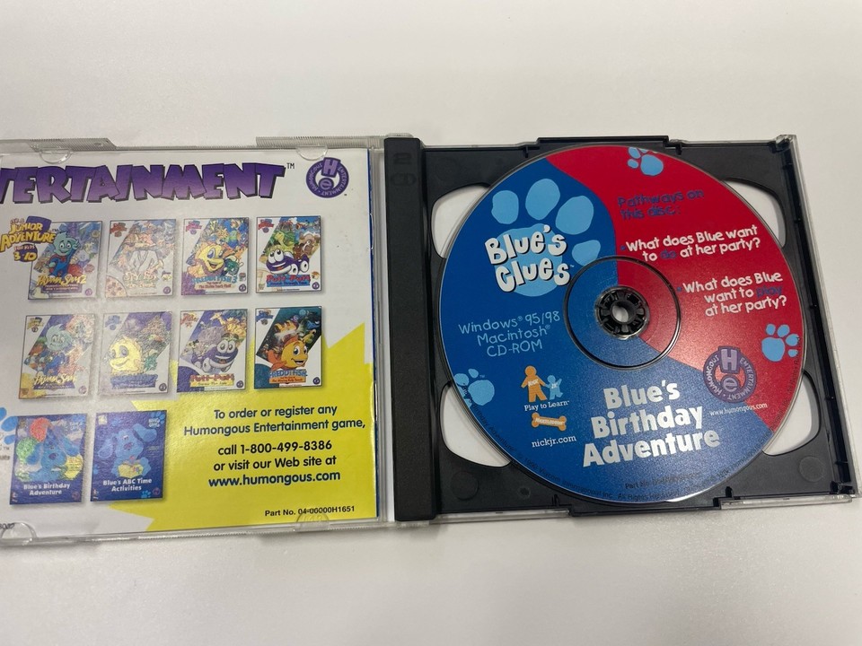 Blue’s Clues PC Game Blue’s Birthday A Learning Adventure Complete ...