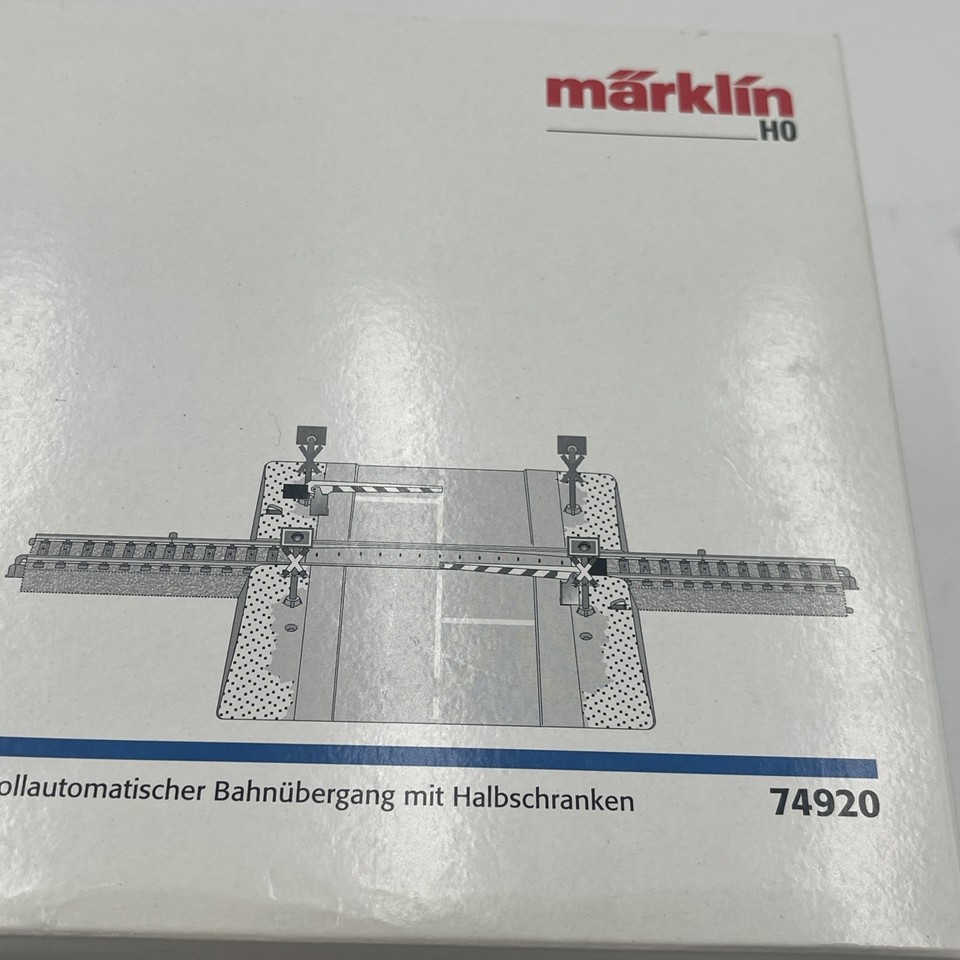 Märklin 74920 H0 Railroad Crossing Halbschranke for C Track With Manual ...