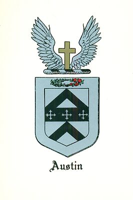 *Great Coat of Arms Austin Family Crest genealogy, would look great ...