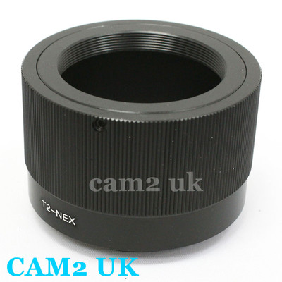 T2 T-mount telephoto lens to Sony NEX E mount Adapter NEX-5 A7 III A7R ...