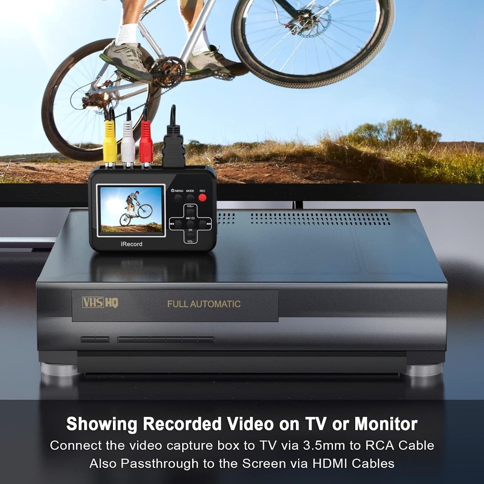 DIGITNOW! Video Capture Vhs to Digital Converter Records Video Tapes to ...