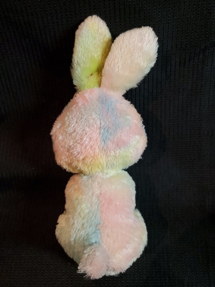 2017 TY Beanie Boo Bubby Easter Rabbit Bunny 12" Plush Pastel Tie Dye ...