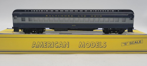 S-Gauge American Models Baltimore & Ohio Coach Passenger Car Hi-Rail ...