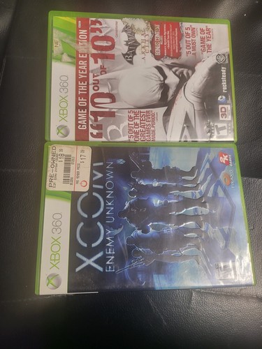 LOT OF 2 XBOX 360: Batman Arkham City GOTY + XCOM ENEMY UNKNOWN ...