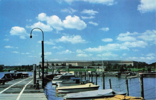 Pentagon Washington DC Boat Docks Vintage Standard Chrome Postcard ...