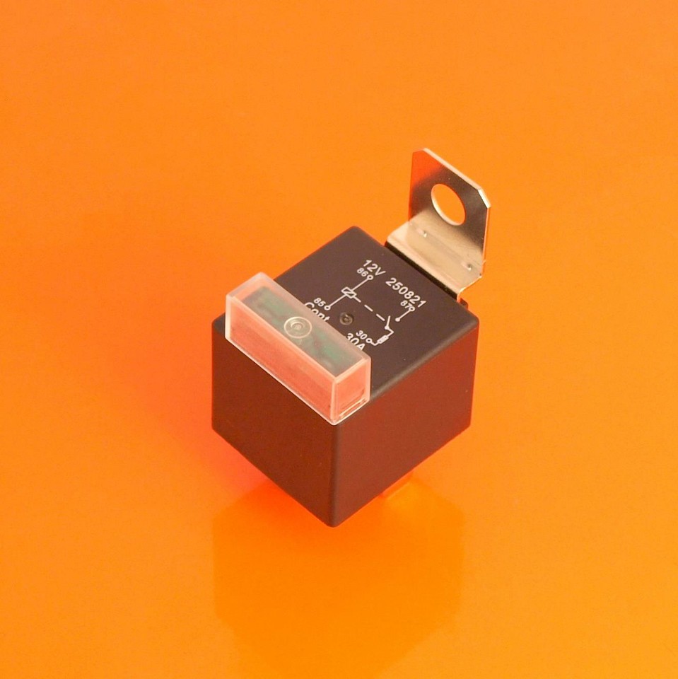 High Quality 12V 4 Pin 30A Fused Relay With Detachable Bracket - 30 Amp ...