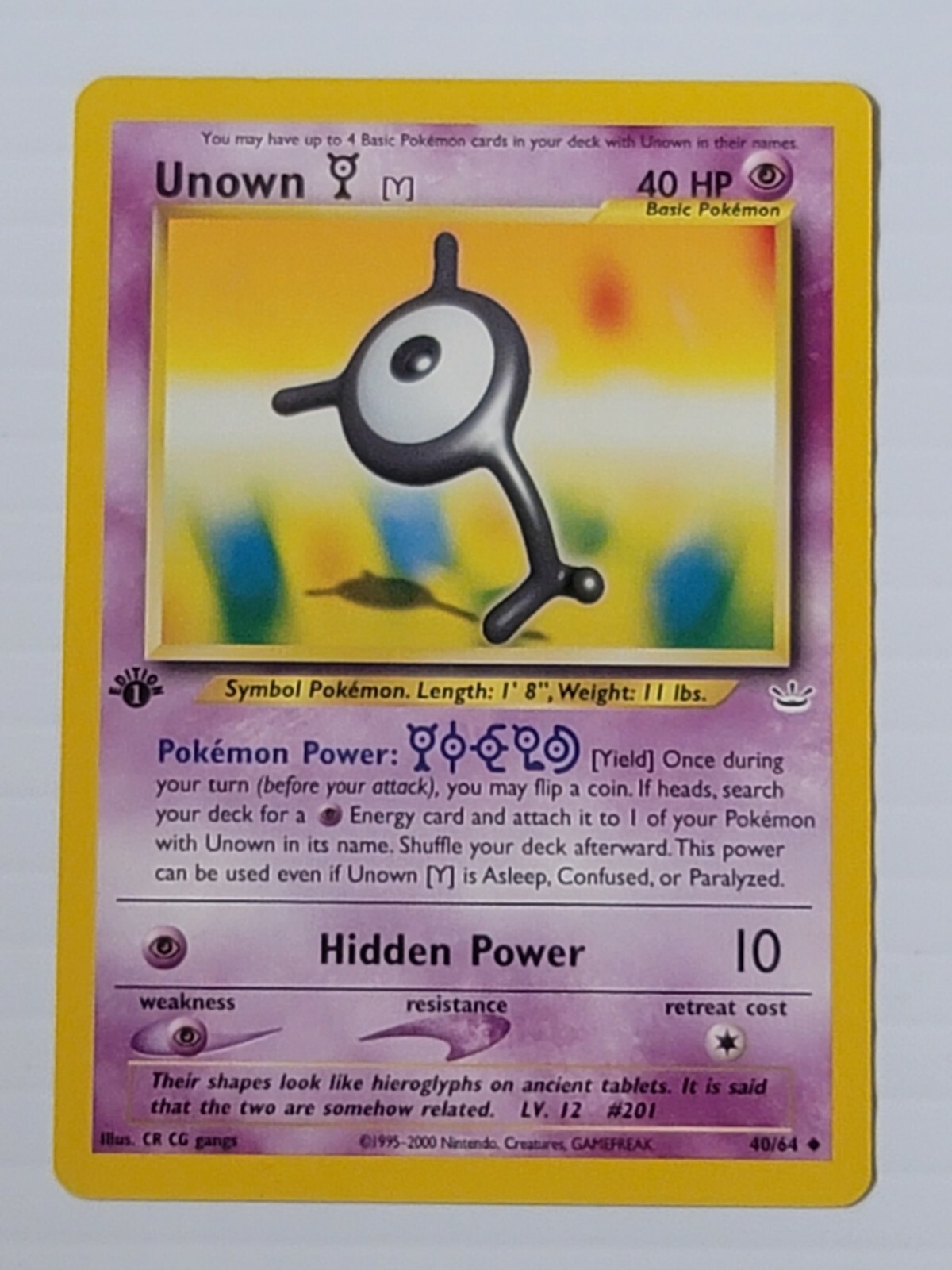 1995-2000 Unown, 1st edition | eBay