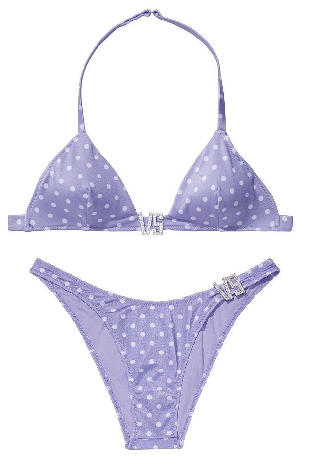 VICTORIAS SECRET VS SHINE HARDWARE BIKINI SWIM TOP BOTTOM SWIMSUIT SET ...
