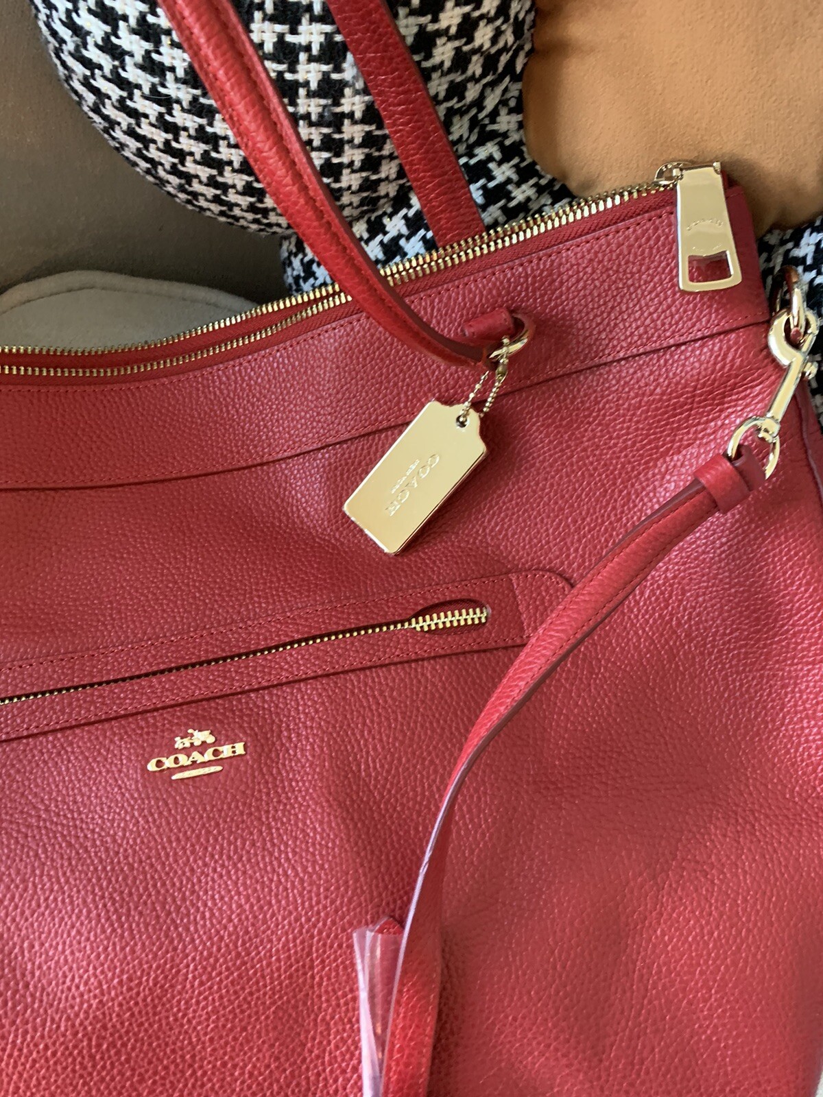 Coach F54687 Pebbled Leather Tyler Large Shoulder Bag Handbag Purse | eBay