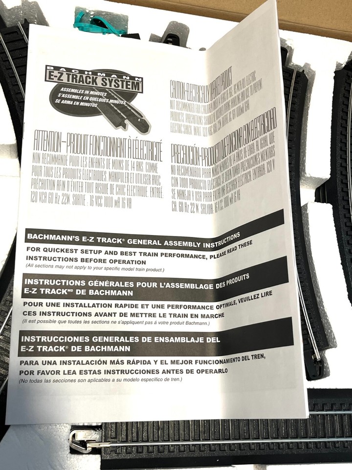 Bachman HO Scale First Railroad Track Pack 45 Pieces Complete NEW DG479 ...