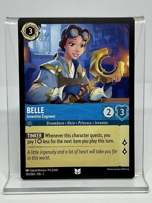 Disney Lorcana First Chapter-Belle-Inventive Engineer-Non Foil #141/204 ...
