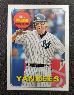 2018 Topps Heritage High Number Neil Walker SP #708 - New York Yankees ...