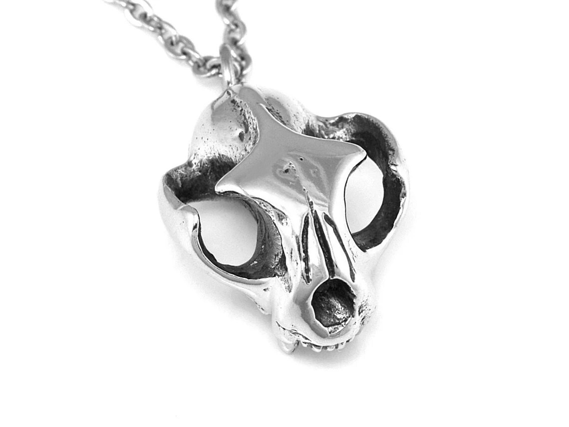Lynx Skull Necklace, Handmade Bobcat Jewelry in Pewter | eBay
