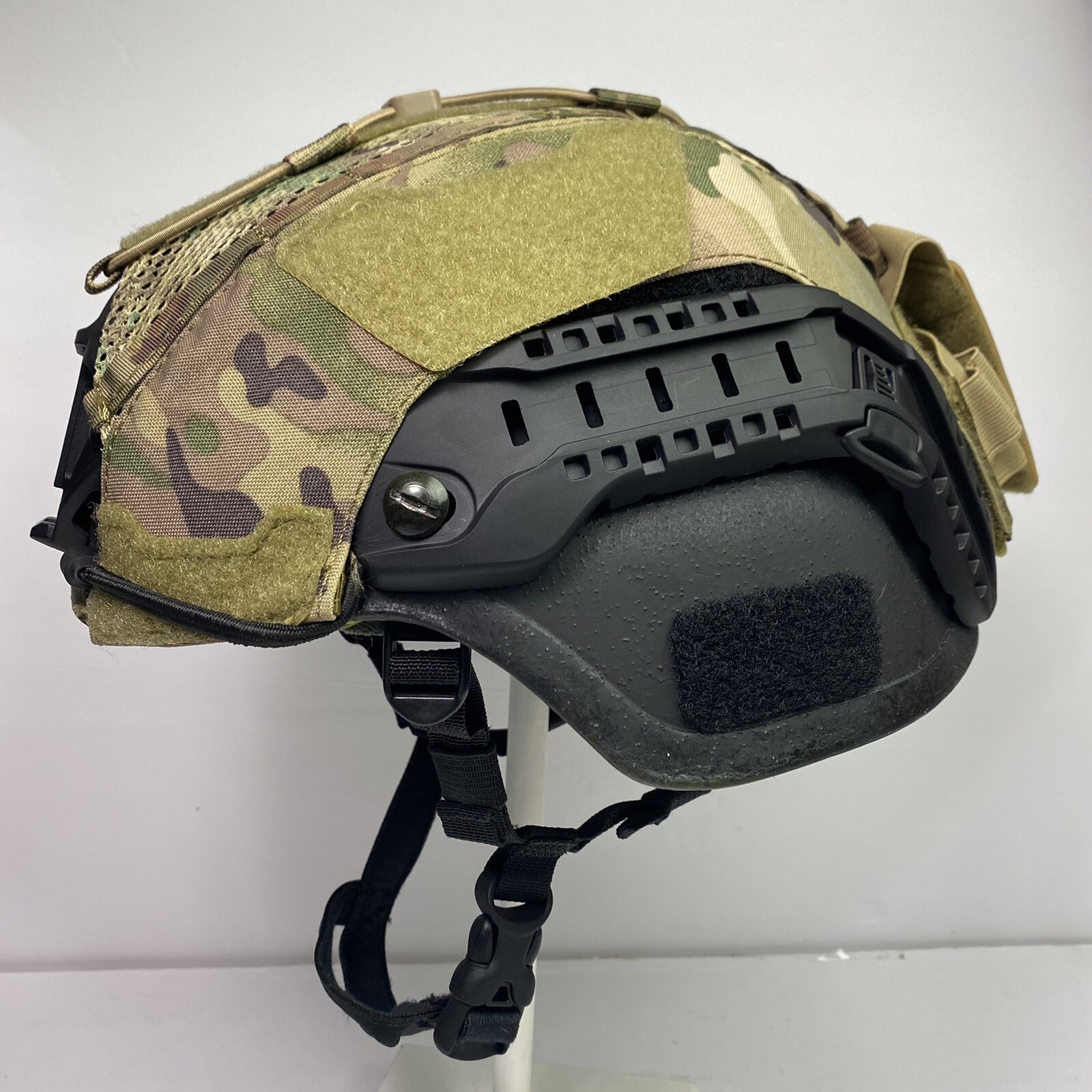 Large OCP MULTICAM ACH MICH ECH HELMET COVER w/ COUNTERWEIGHT POUCH ...