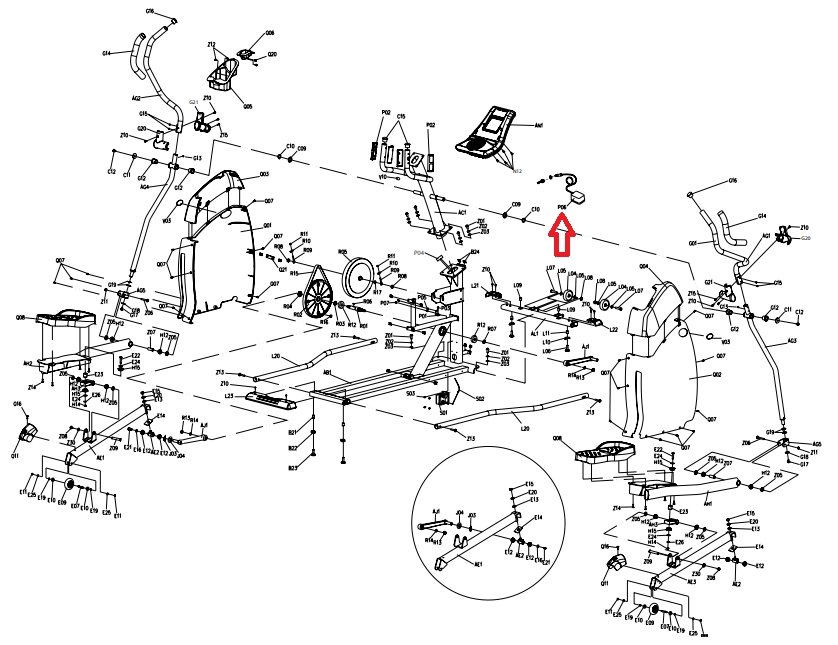 Horizon Vision Fitness Elliptical Power Supply Cord AC Adapter 088261 ...
