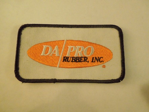 Vintage Da Pro Rubber Inc. Advertising Uniform Embroidered Iron On ...