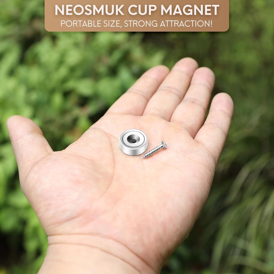 Magnets, 130lb Super Strong Round Magnet with Hole in The Center for ...