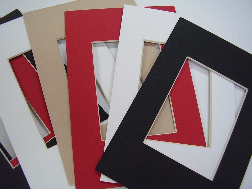 Picture framing mat 8x10 for 5x7 or 4x6 or 3.5x5 photo sizes various ...