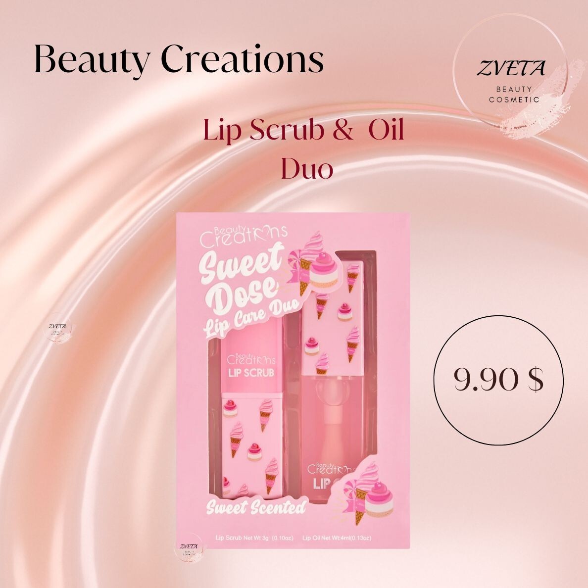 Beauty Creations, Sweet Dose , Lip Oil & Lip Scrub, Set | eBay