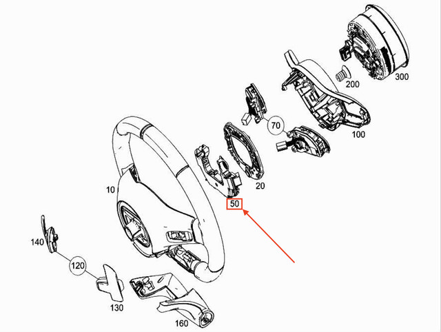 A0996463406 MERCEDES BENZ Steering Wheel Contact Plate Fits 2019 2020 ...