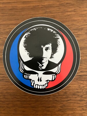 Bob Dylan Grateful Dead Steal Your Face Jerry Garcia Bumper Sticker ...