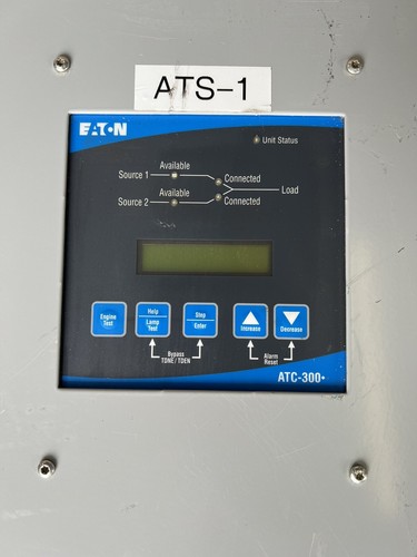 EATON 600 Amp 208V 3P 4W ATC-300 Automatic Transfer Switch ...
