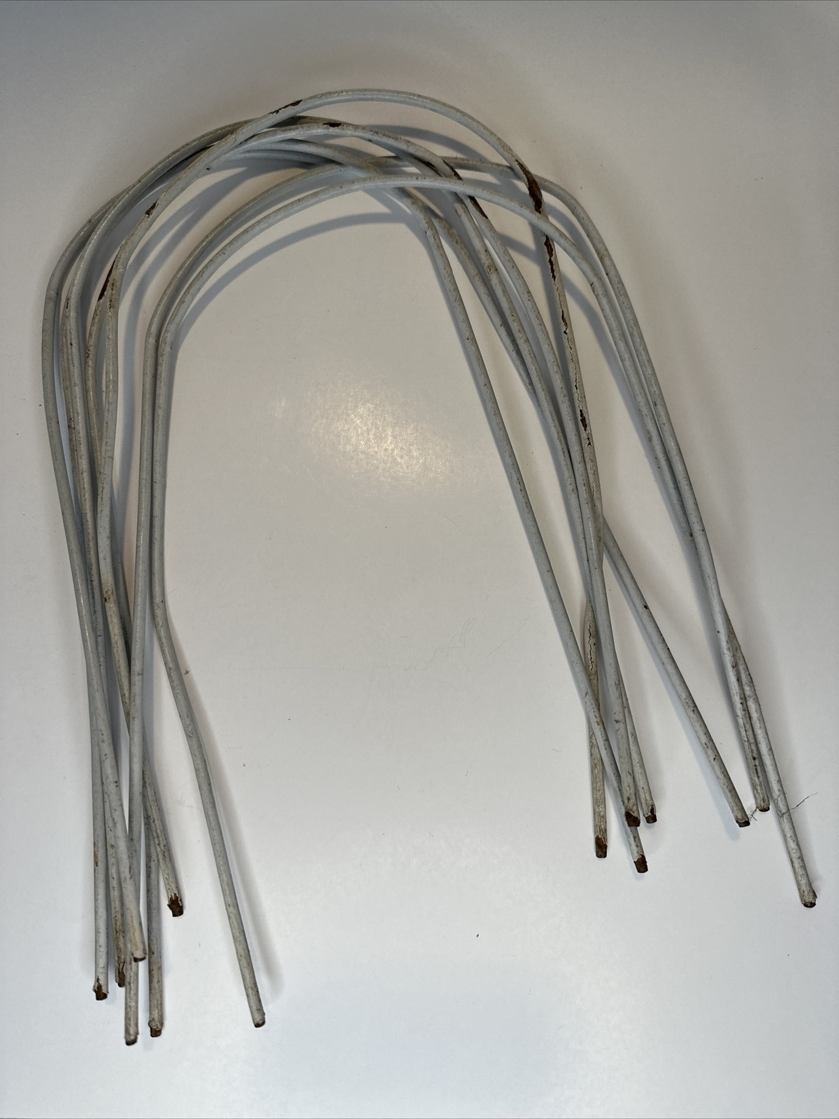 Lot Of 7 Vintage White Croquet Replacement Metal Wickets | eBay