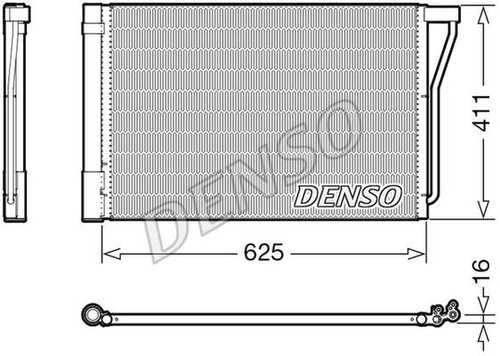 CONDENSER AIR CONDITIONING FOR BMW 5 F10 S63 B44 B 6 COUPE F13 DENSO ...