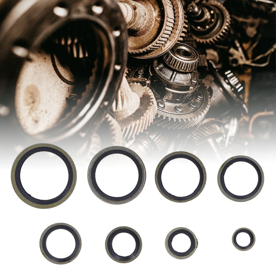 M6-M20 Oil Seal Washers 110 Pcs Rubber Bonded Metal Seal Gasket Set ...