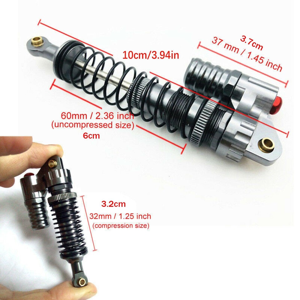 Aluminum Metal Shock Absorber For Axial SCX10 D90 4WD Rock Crawler 1:10 ...