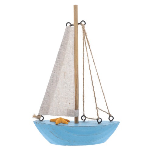 Creative Sailboat Model Wooden Ship Nautical Decorative Sailboats ...