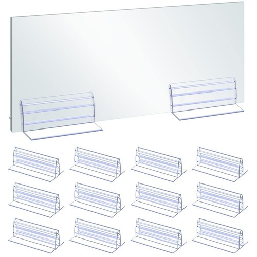 6PCS Acrylic Guard Holder Line Up Store Sign Holders Panels Holder ...