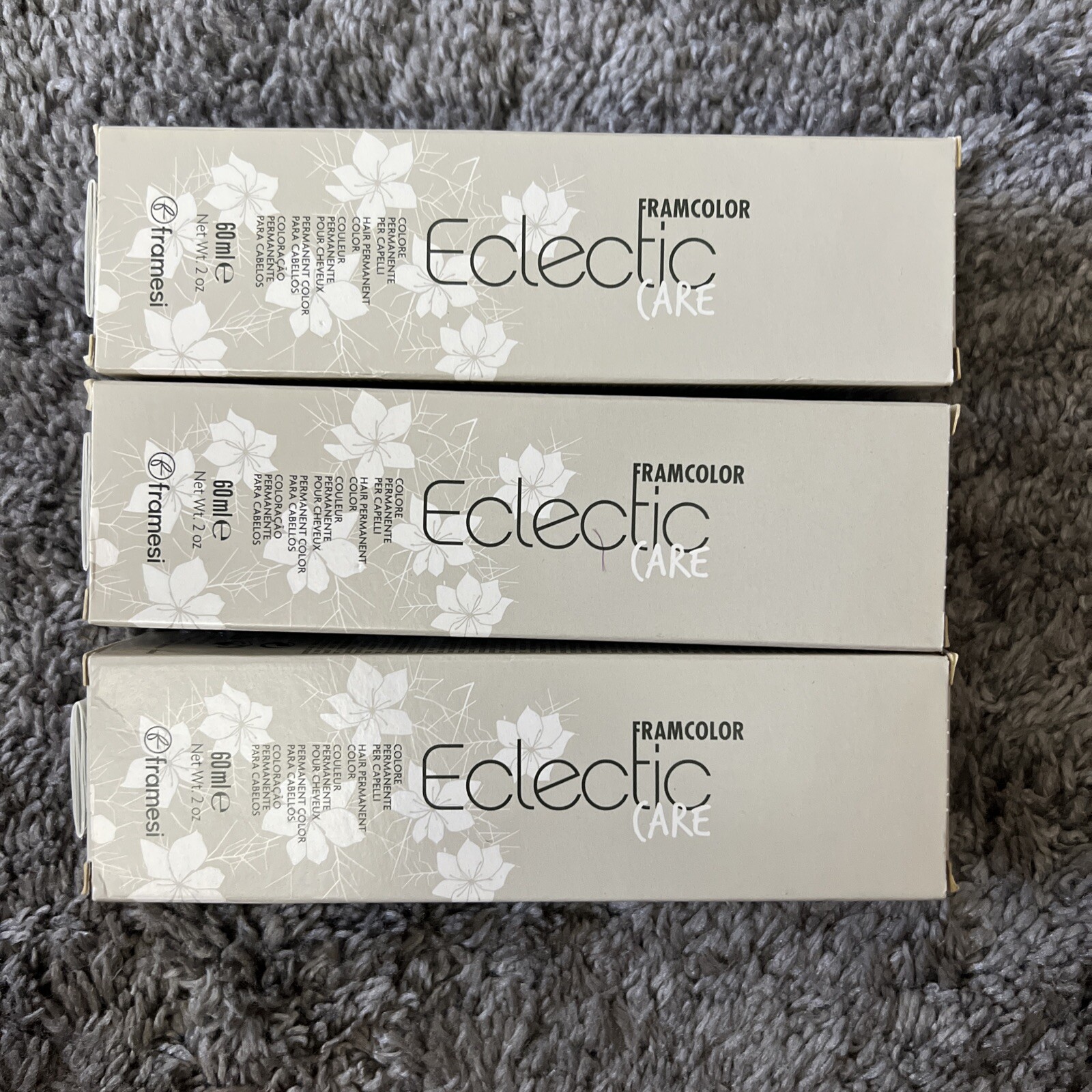 8.1~FRAMESI ~ Framcolor Eclectic Care ~ Permanent Hair Color ~ 2 Oz. (Set of 3) | eBay