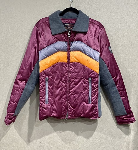 Bomb Boogie jacket Mens Large Down puffer ski snow Italy Multicolor ...