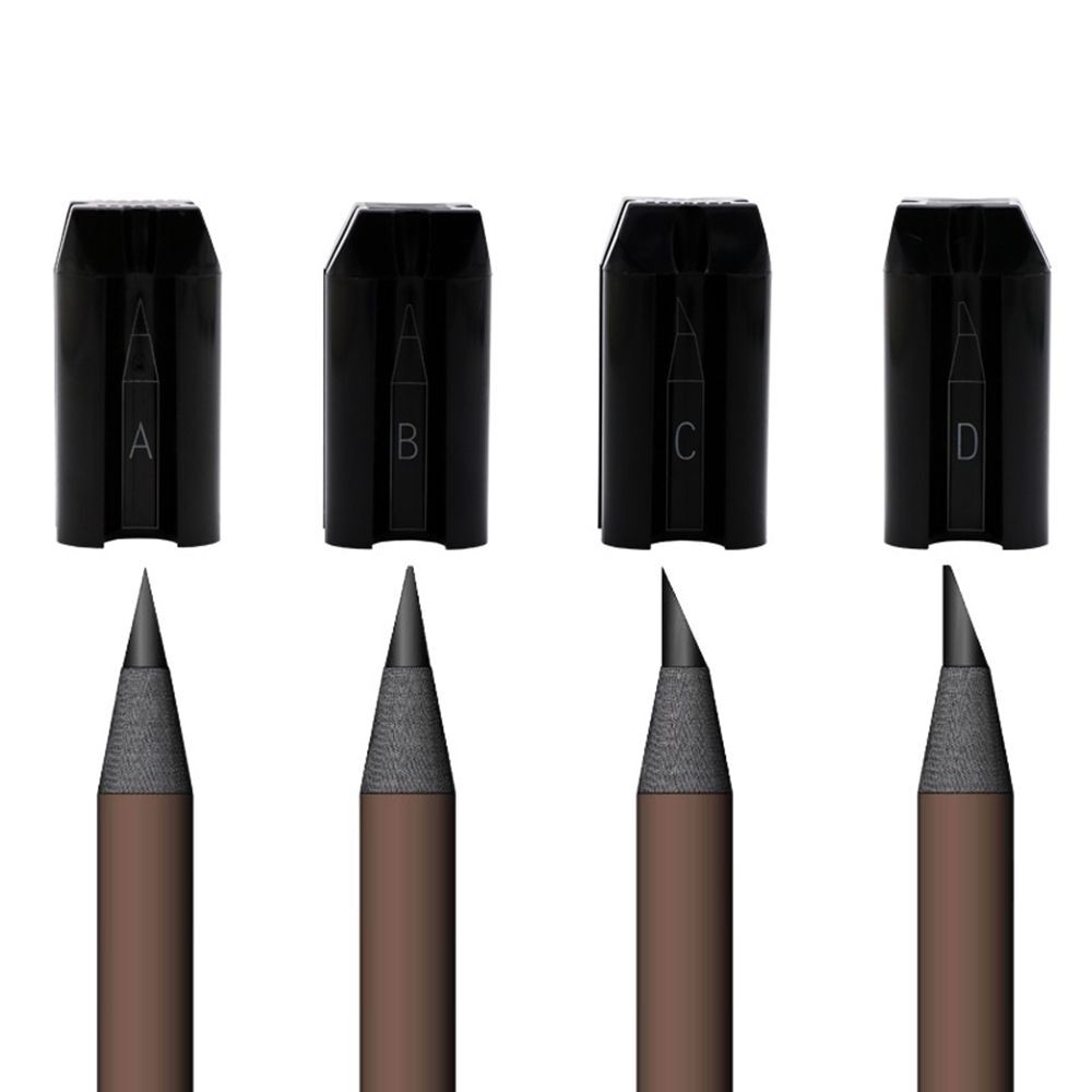 4-in-1 Plastic Eyebrow Pencil Shaper Duckbill-Shape Eye Makeup Shaping ...