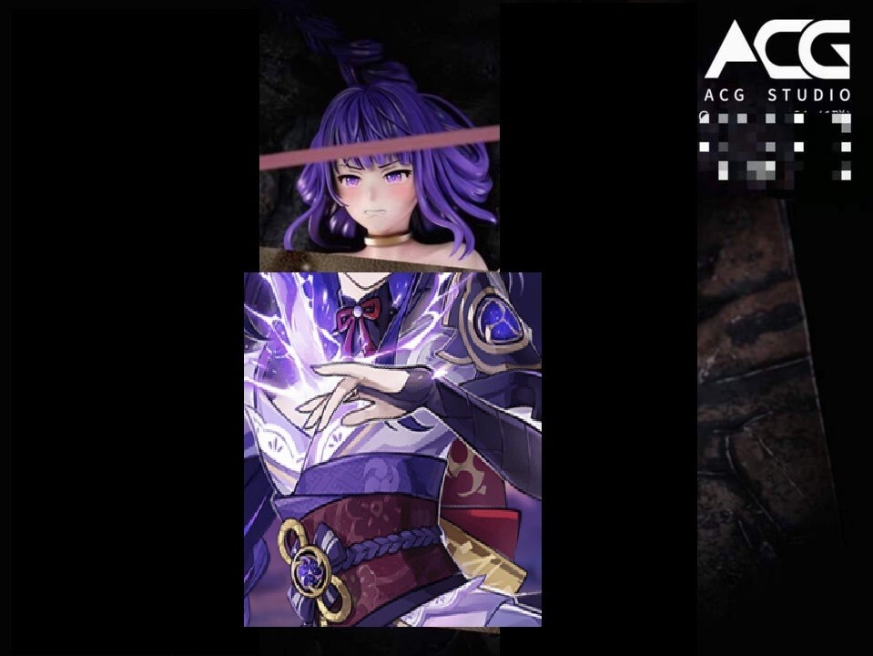 ACG Studio Genshin Impact Raiden Shogun Resin Statue 1/6 Scale Anime ...