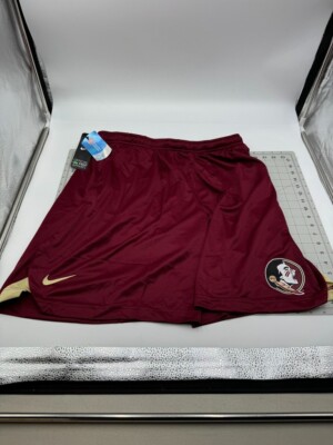 NEW Nike Garnet Florida State FSU Seminoles Shorts Men 2XL Red Dri-Fit ...
