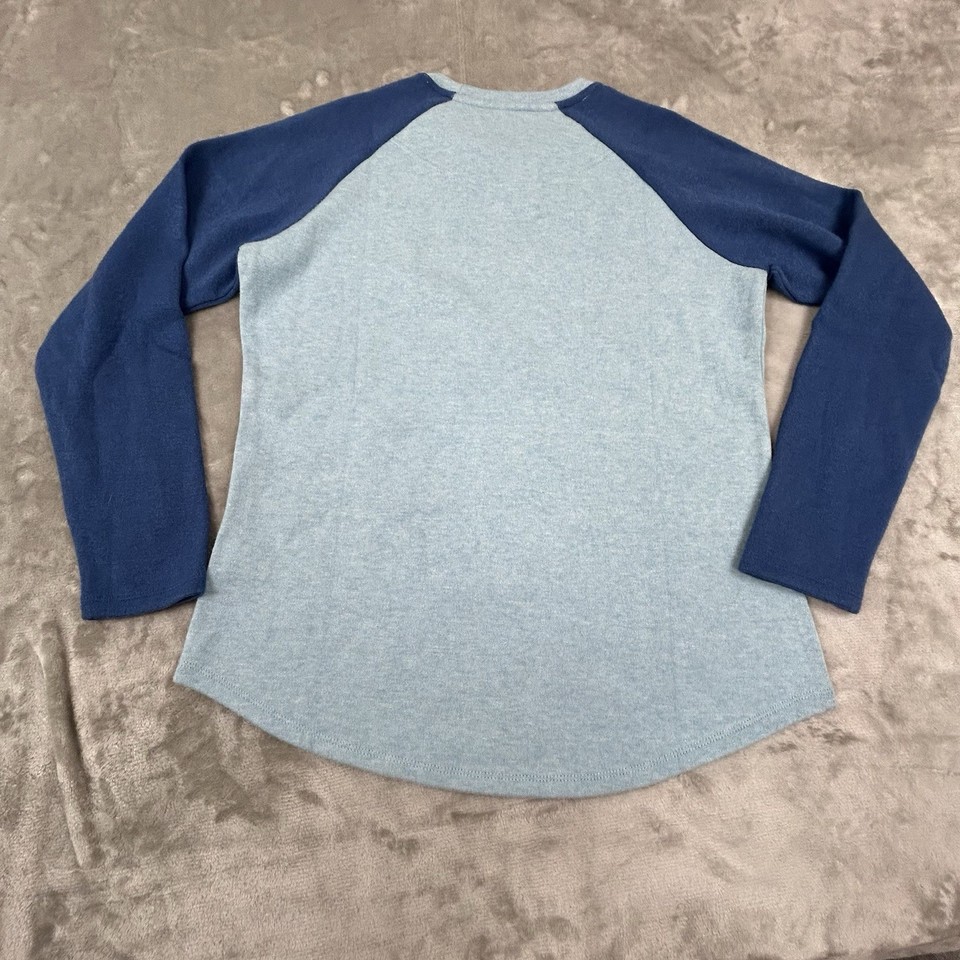Sport Haley Women's M Blue Golf Tee Time Embroidered Long Sleeve Crew ...