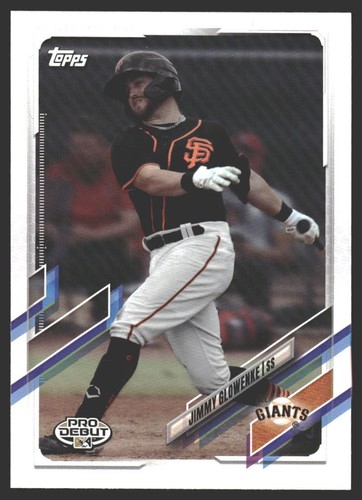 Jimmy Glowenke #PD-40 2021 Topps Pro Debut Giants | eBay