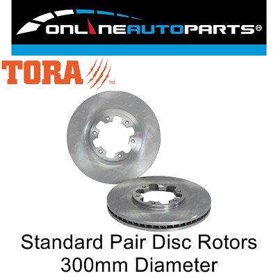 2 Front Disc Brake Rotors for Nissan R50 Pathfinder 11/1998~2005 V6 ST ...