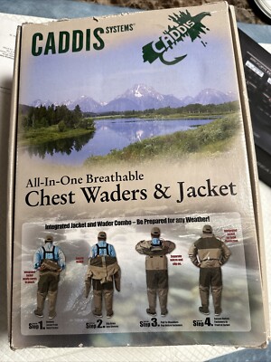 Caddis Chest Waders & Jacket | eBay