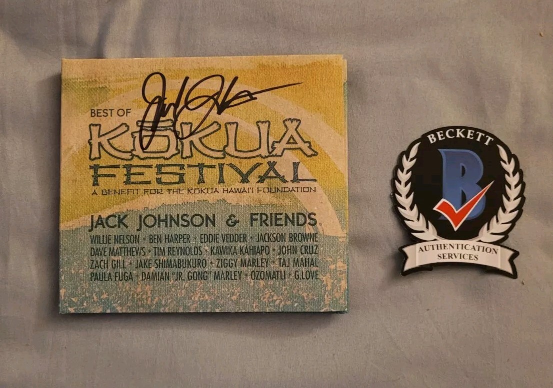 Jack Johnson Symbol Jack Johnson Signed Autographed Kokua Festival CD