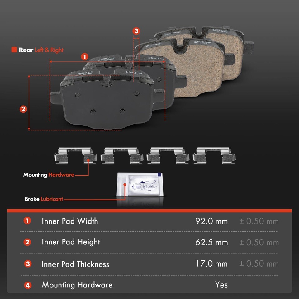 Rear Ceramic Brake Pads for BMW F10 535i F12 G32 640i 650i F10 M5 F25 ...