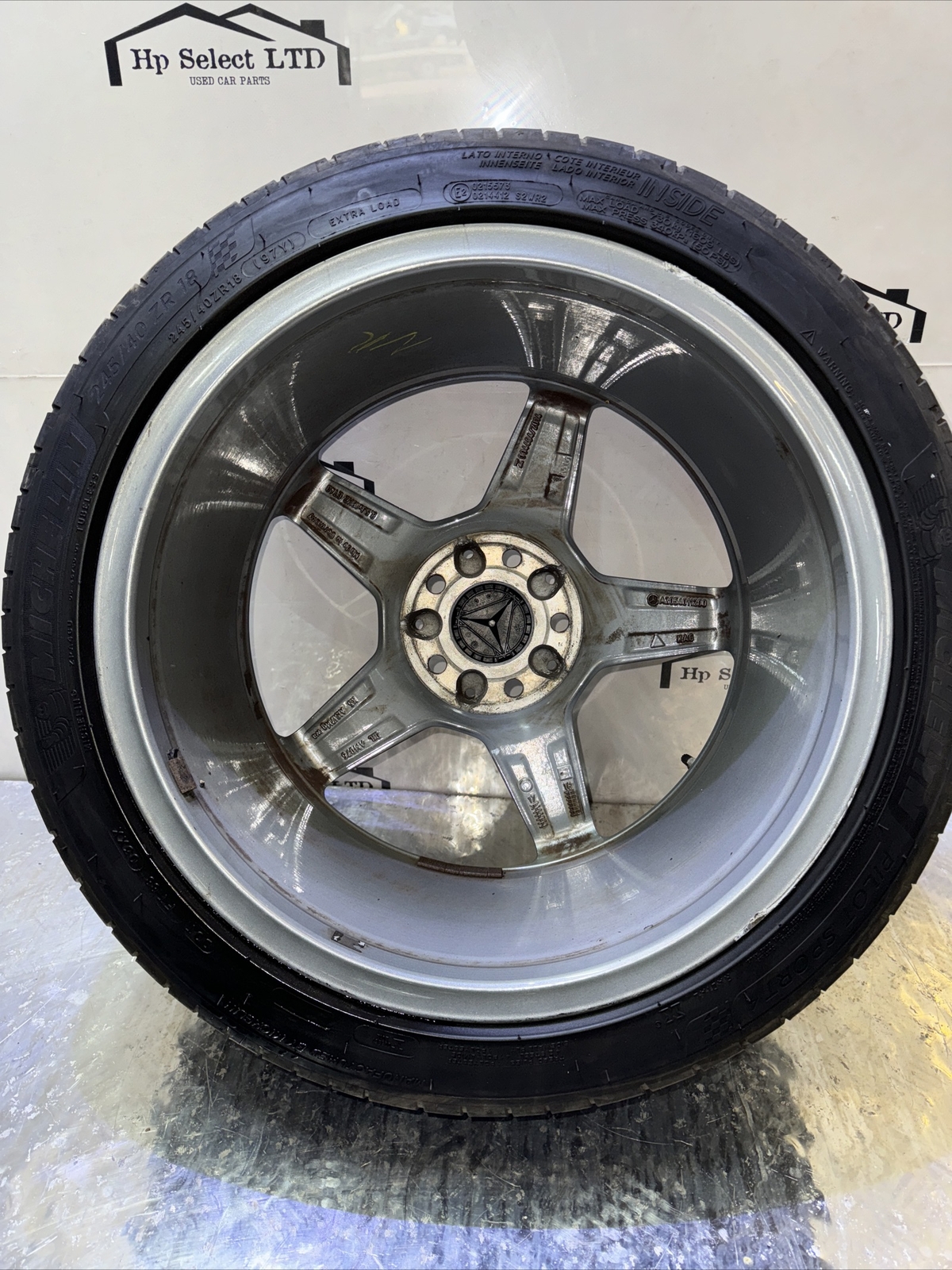MERCEDES C CLASS AMG W205 REAR ALLOY WHEEL WITH TYRE A2054011200 C2 ...