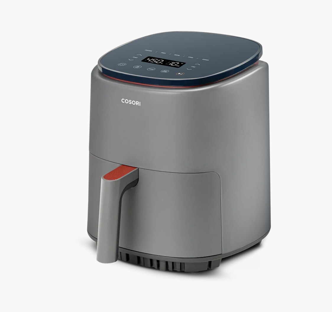 Cosori Lite 4 QT Smart Air Fryer Light Gray WiFi and Bluetooth enabled ...