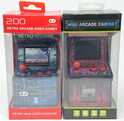 Retro Mini Arcade Machine Duo - 200 Games in 1 & 240 Games in 1 SEALED ...