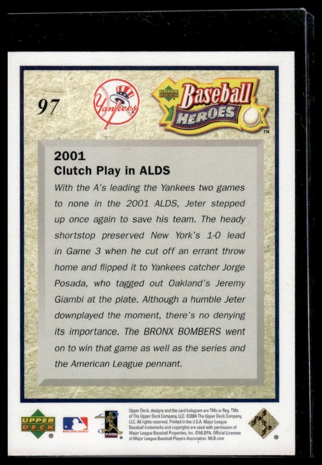 2005 Upper Deck #97 - Derek Jeter | eBay